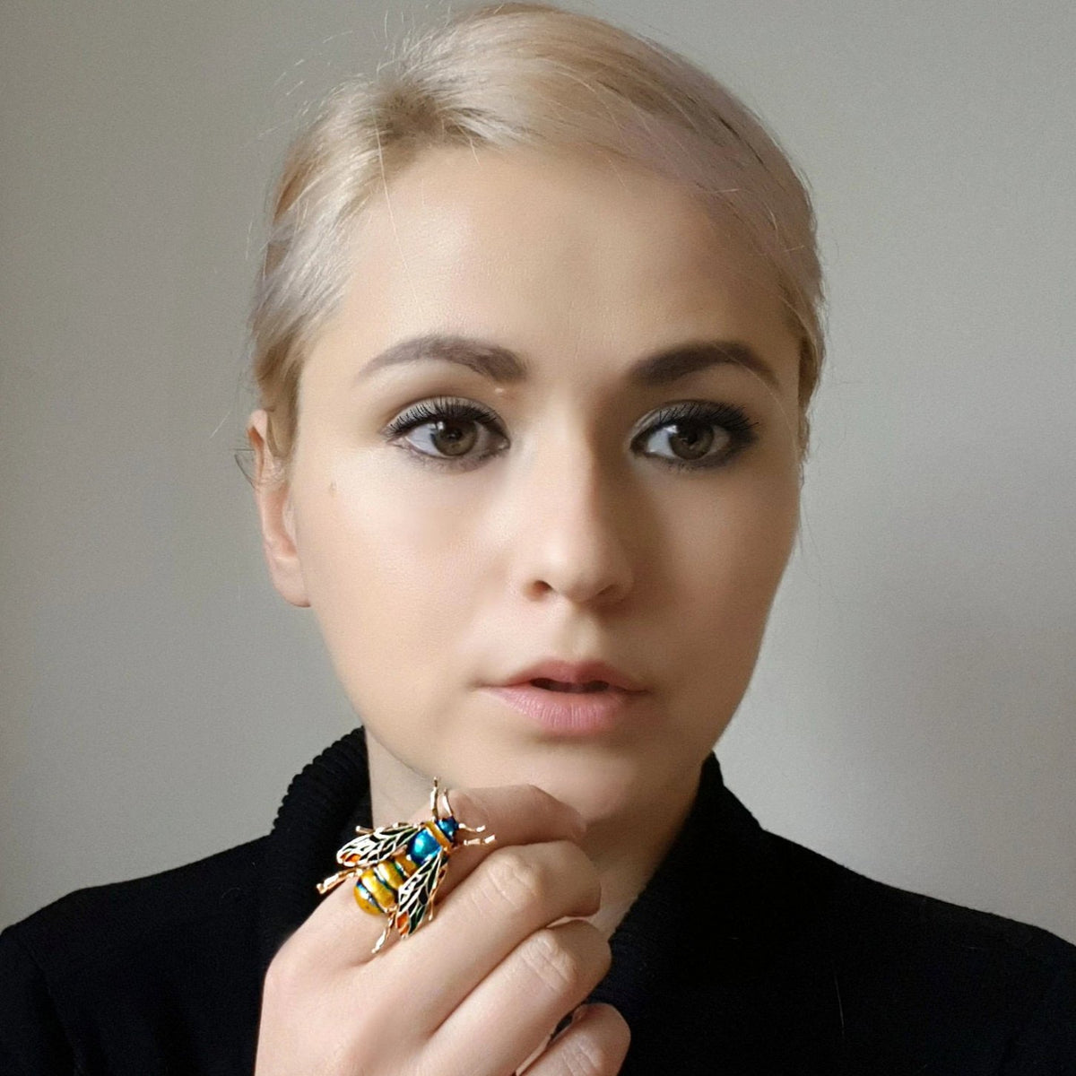 Steampunk bee ring – Vesperto